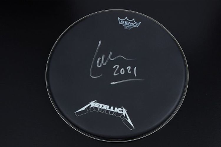 Tama Lars Ulrich Limited Edition Signature Black Album Snare Drum ...