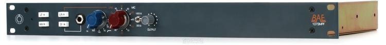 BAE 1073MPF Rackmount Microphone Preamp without Power Supply | Sweetwater