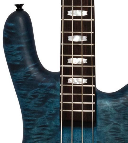 Spector Euro 4 LX Bass Guitar - Black & Blue | Sweetwater