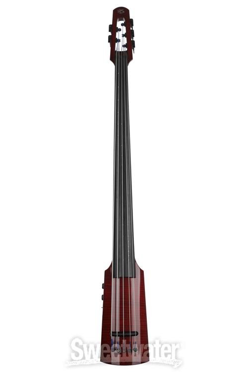 NS Design WAV5 Omni Electric Upright Bass - Transparent Red | Sweetwater