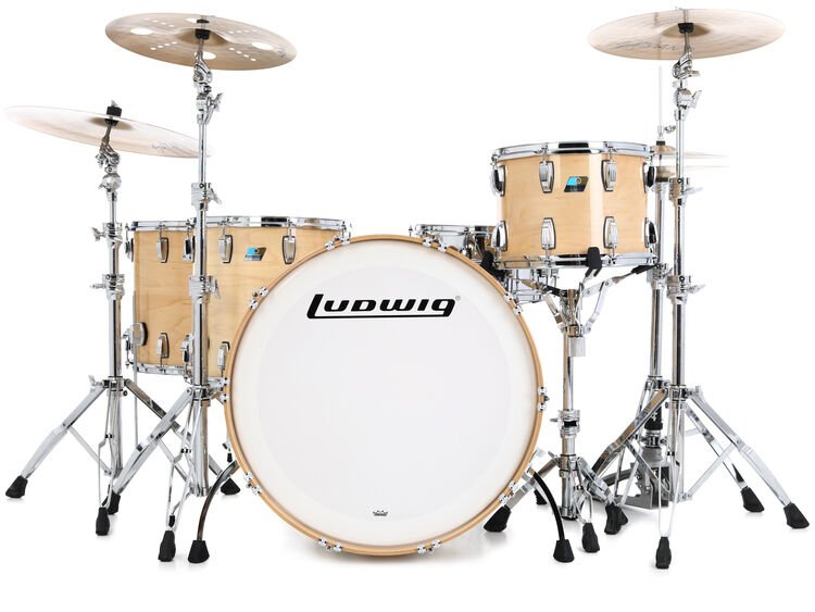 Ludwig Legacy Maple Zep 4-piece Shell Pack - Natural Maple, Sweetwater ...