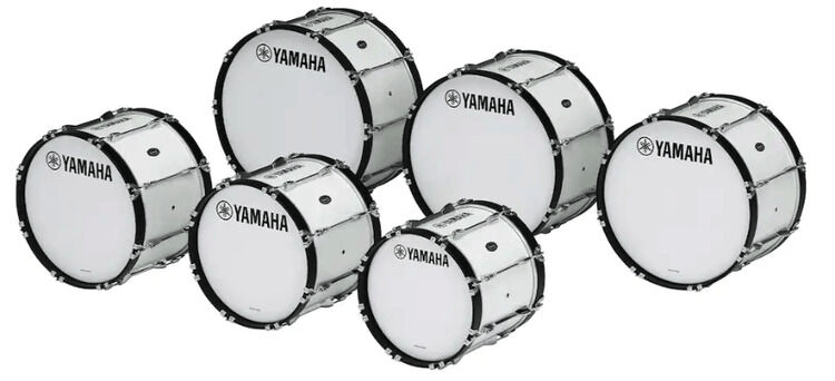 Yamaha 6300 Series Power-Lite 20-inch x 13-inch Marching Bass Drum - White | Sweetwater