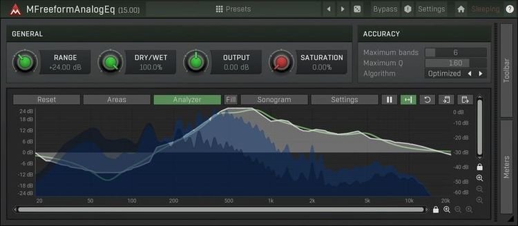 MeldaProduction MFreeformAnalogEq Equalizer Plug-in | Sweetwater