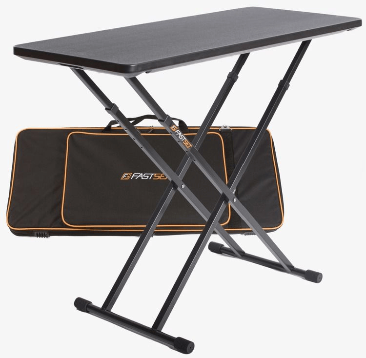 Fastset Musician/DJ Utility Table - White Top | Sweetwater