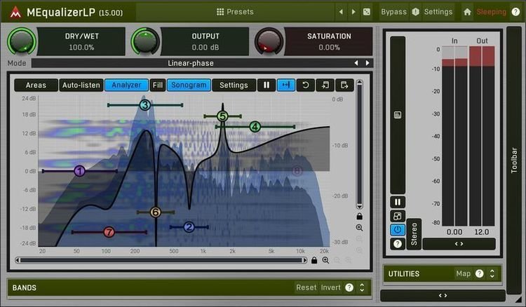 MeldaProduction MEqualizerLP Linear-phase Equalizer Plug-in | Sweetwater