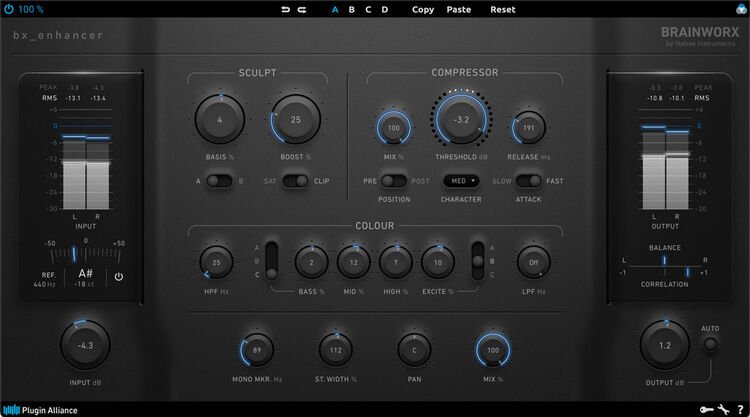 Brainworx bx_enhancer Plug-in | Sweetwater