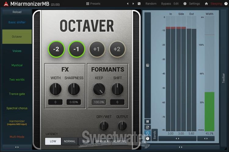 MeldaProduction MHarmonizerMB Pitch Shifter and Harmonizer Plug-in | Sweetwater