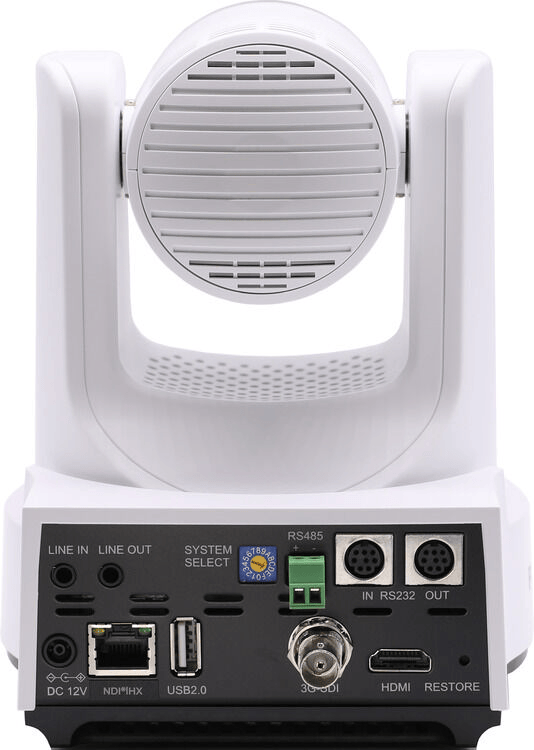 PTZOptics Move 4K 12x Optical Zoom PTZ Camera - White | Sweetwater