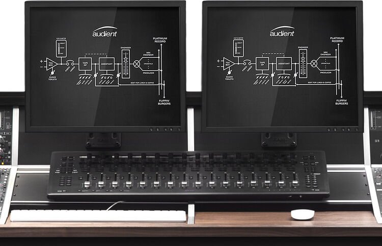 Audient ASP8024-HE 24-channel Recording Console with Dual Producer Desk ...