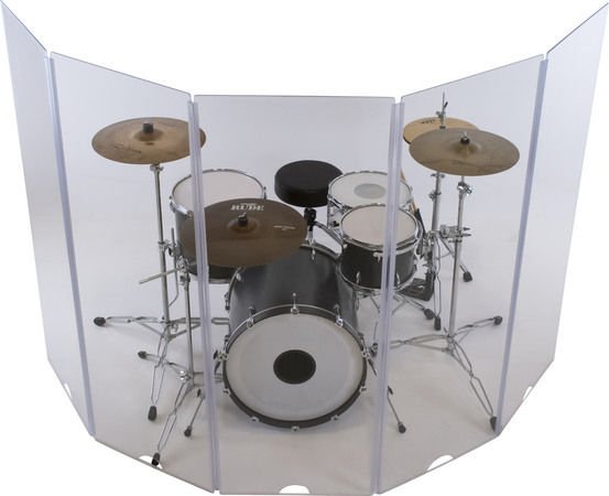 Sound Shields VDS-5-K 5.5 foot Tall 10 foot Wide 5 Section Acrylic ...