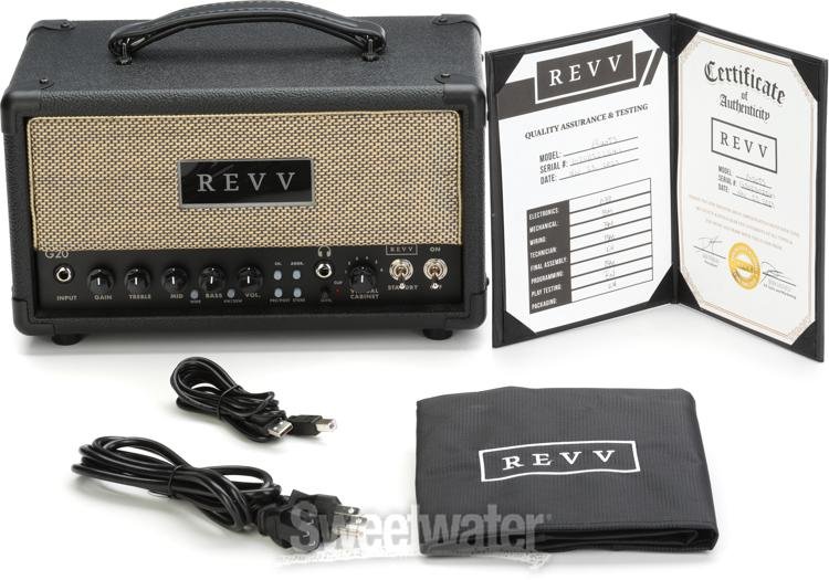 Revv G20 20/4-watt Tube Head - Black Tolex | Sweetwater