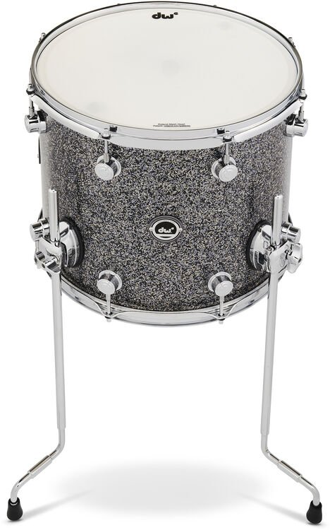 DW DWe e33 Floor Tom - 12 inch x 14 inch, Black Galaxy FinishPly ...