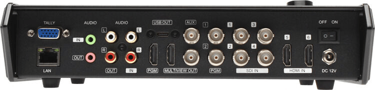 JVC KM-HD6 6 Input HD Desktop Switcher with USB Streaming | Sweetwater
