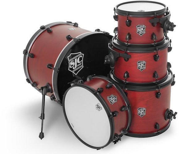 SJC Custom Drums Pathfinder 5-piece Shell Pack with Snare - Crimson ...