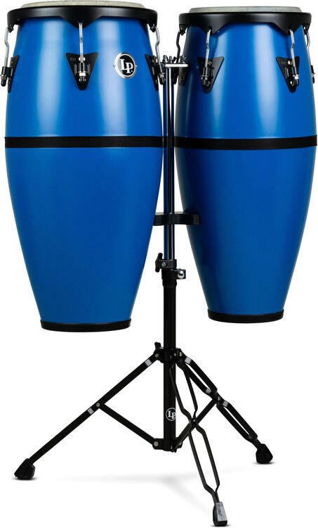 Latin Percussion Discovery Conga Set - Race Car Blue | Sweetwater