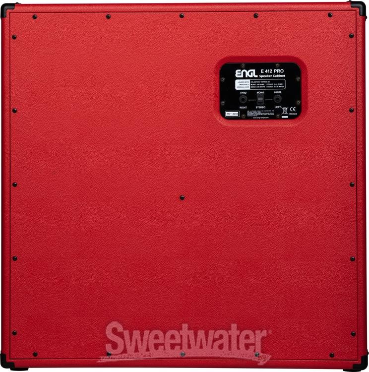 ENGL Amplifiers E412VGB 4 x 12-inch Speaker Cabinet - Red Tolex ...