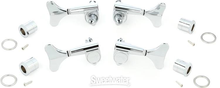 Grover 144C Mini Bass Tuning Machines Set - 2+2 - Chrome | Sweetwater