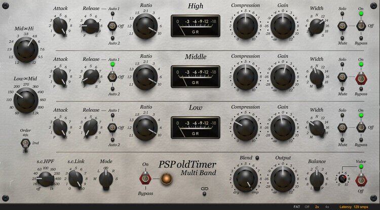 PSP Audioware oldTimer MB Vintage-style Multiband Compressor Plug-in ...