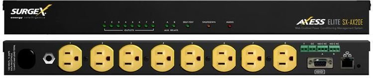 SurgeX SX-AX20E Axess ELITE 8-outlet 20A Power Management System ...