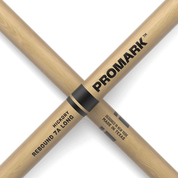 Promark Rebound Drumsticks - Hickory - 7A Long - Wood Tip | Sweetwater