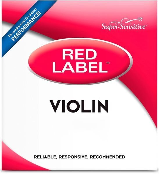 Super-Sensitive 2105 Red Label Violin Strings - 3/4 Size, 10-pack ...