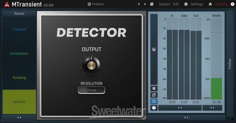 MeldaProduction MTransient Transient Processor Plug-in | Sweetwater