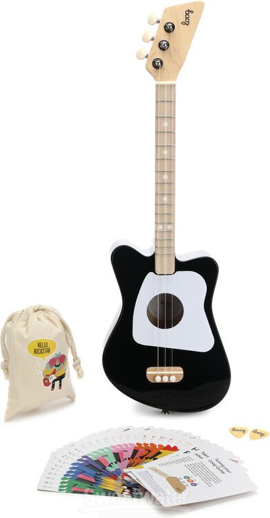 Loog Guitars Mini Acoustic Nylon-string Guitar - Black | Sweetwater