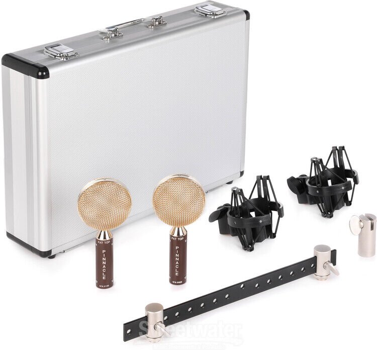Pinnacle Microphones Fat Top Ribbon Microphone Stereo Pair - Brown ...