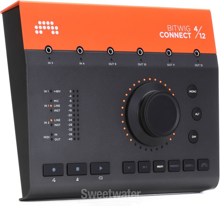 Bitwig Connect 4/12 4x12 USB-C Audio Interface | Sweetwater