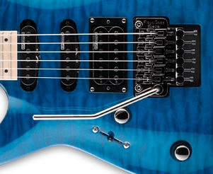 ESP LTD MH-103QM Left-handed - See Thru Blue | Sweetwater