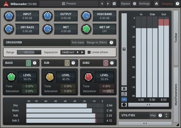 MeldaProduction MBassador Bass Enhancer and Sub-bass Generator Plug-in | Sweetwater