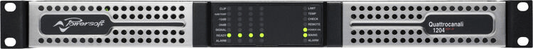 Powersoft Quattrocanali 1204 DSP+D 1,200-watt 4-channel Power Amplifier with Dante | Sweetwater