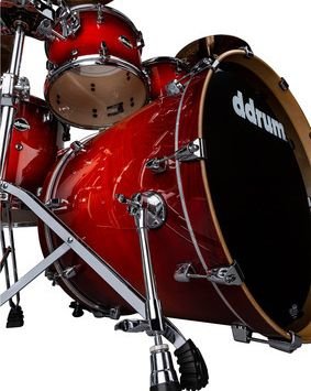 ddrum Dominion Birch 6-piece Shell Pack - Red Burst | Sweetwater