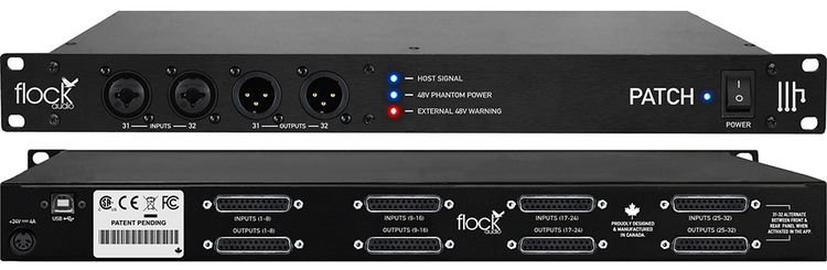Flock Audio Patch 64-point Digitally Controlled Analog Patchbay ...