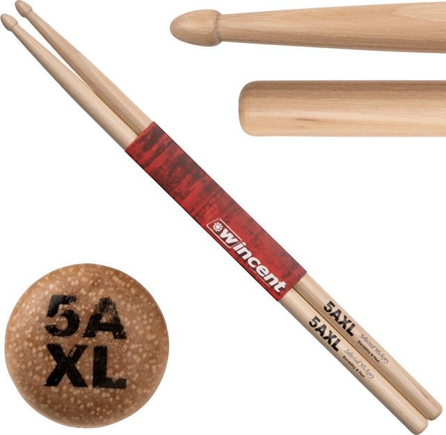 Wincent Hickory Drumsticks - 5AXL - Wood Tip | Sweetwater