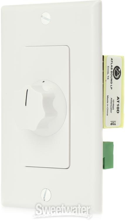 AtlasIED AT10D 10-watt Single-gang Decora Volume Control - Ivory/White ...