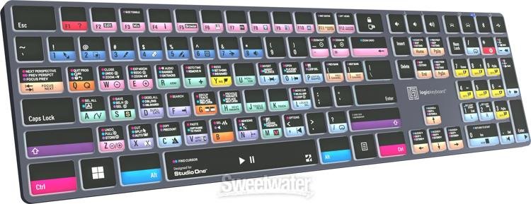 LogicKeyboard Titan Wireless Backlit Keyboard for Studio One - Windows ...