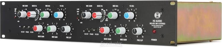 H2 Audio 0011 Stereo Microphone Preamp and EQ Helios Module | Sweetwater