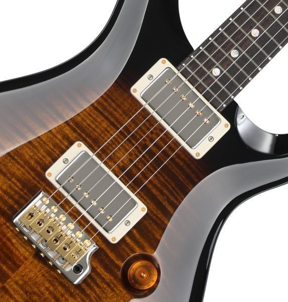 PRS DGT Electric Guitar with Moon Inlays - Black Gold Smokewrap 10-Top ...