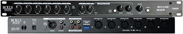 Rolls RM89 8-channel Mic/Line Mixer | Sweetwater