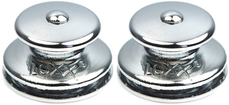 Loxx Strap Lock System for Acoustic Guitar - Chrome | Sweetwater