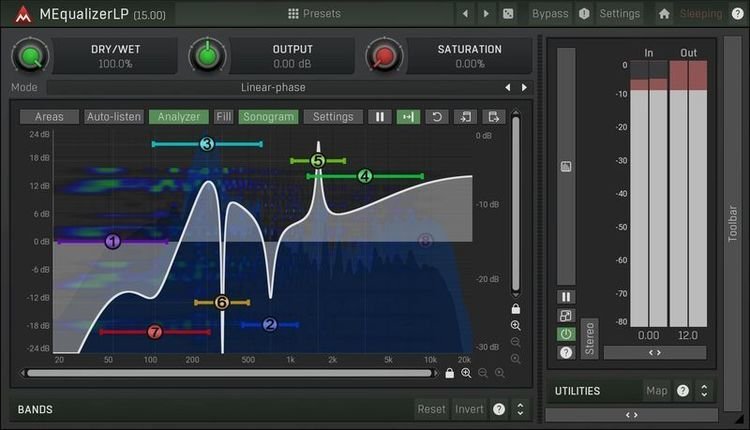 MeldaProduction MEqualizerLP Linear-phase Equalizer Plug-in | Sweetwater