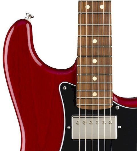 Fender Limited Mahogany Blacktop Stratocaster - Crimson Red Transparent ...