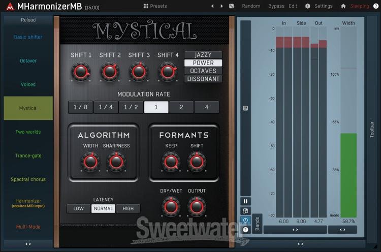 MeldaProduction MHarmonizerMB Pitch Shifter and Harmonizer Plug-in | Sweetwater