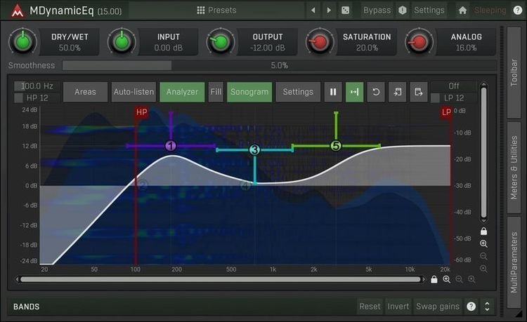 MeldaProduction MDynamicEq Dynamic EQ Plug-in | Sweetwater
