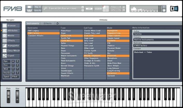 Native Instruments FM8 Synthesizer Plug-in | Sweetwater