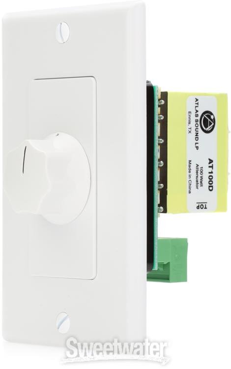 AtlasIED AT100D 100-watt Single Gang Volume Control - Ivory/White ...