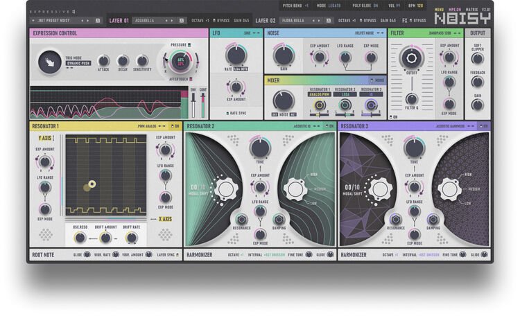 Expressive E Noisy 2 Hybrid Resonance MPE Software Synthesizer | Sweetwater