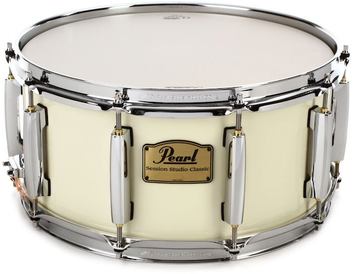 Pearl Session Studio Classic Snare Drum - 14" x 6.5" - Antique Ivory ...