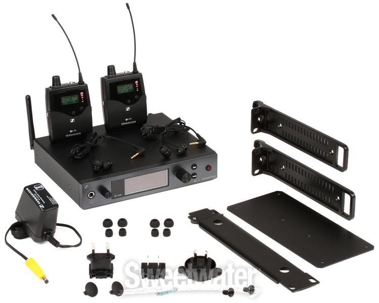 Sennheiser EW IEM G4-TWIN Wireless In-Ear Monitoring System - G Band ...